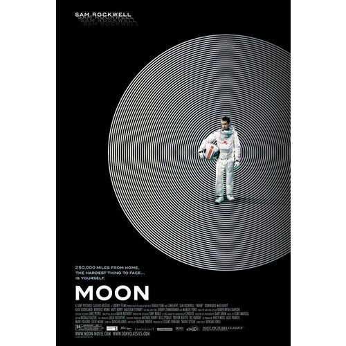 Плакат, постер на бумаге Луна 2112 (Moon), Дункан Джонс. Размер 42 х 60 см