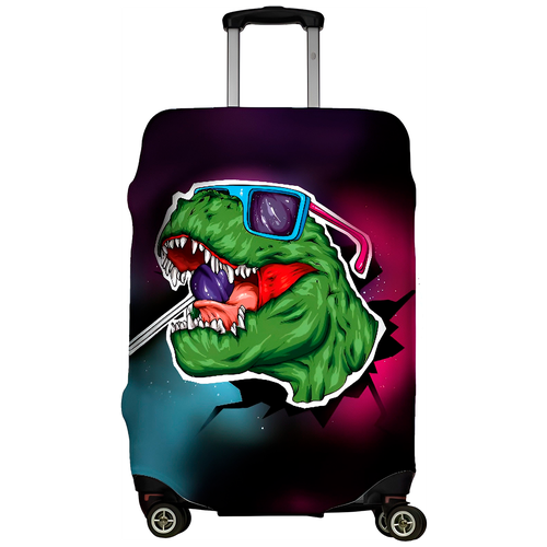 Чехол для чемодана LeJoy, размер L, фиолетовый, зеленый