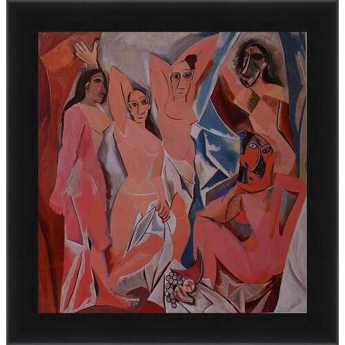 Плакат, постер на холсте Авиньонские девицы. Пабло Пикассо. Размер 30 х 42 см