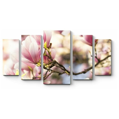 Модульная картина Весны прекрасное цветение 150x83