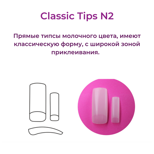 Alex Beauty Concept Типсы Classic Tips №2 (50 ШТ)