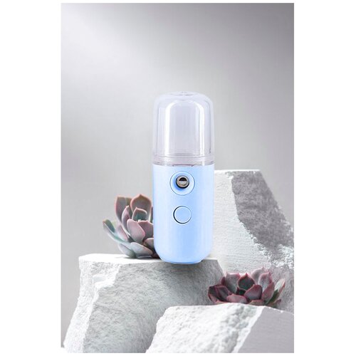 Портативный увлажнитель-распылитель для лица и средство для очищения кожи Sennix, голубой