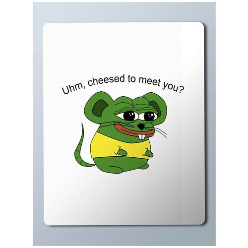 Коврик для мыши с принтом Разное Мемы pepe, пепе, лягушка, грустный, мем, meme - 24870