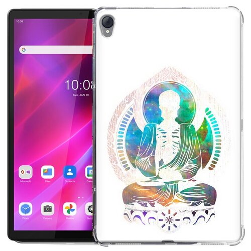 Чехол задняя-панель-накладка-бампер MyPads умный скелет для Lenovo Tab K10 TB-X6C6F 10.3 противоударный
