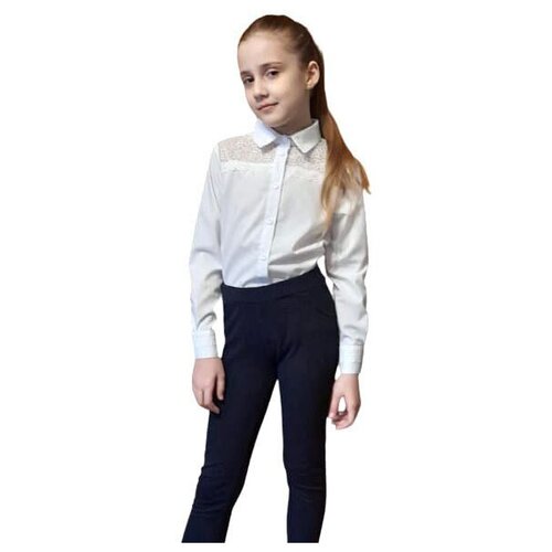 Школьная блуза Альянс-Униформ, размер 32/128, белый