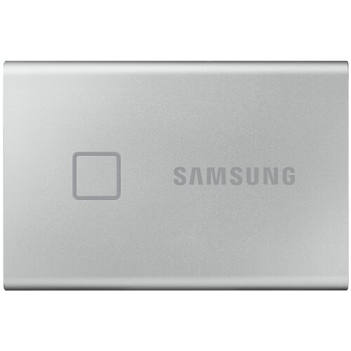 1 ТБ Внешний SSD Samsung T7 Touch, USB 3.2 Gen 2 Type-C, серебристый