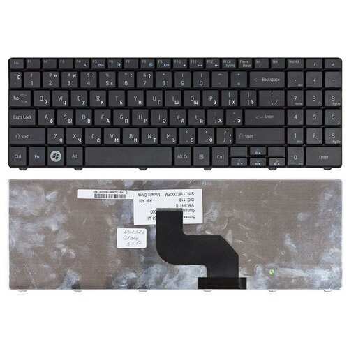 Клавиатура для ноутбука Acer eMachines E527 русская, черная