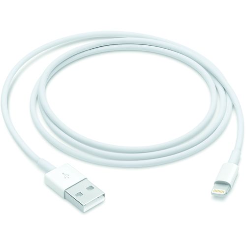 Кабель USB (M)- Lightning (M), 1 м, 1 шт, белый