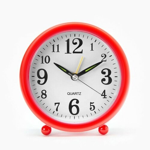Часы - будильник настольные "Классика", дискретный ход, 9 х 9 см