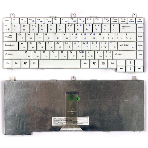 Клавиатура для ноутбука MSI MP-03086U4-3593 белая