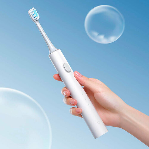 Электрическая зубная щётка Xiaomi Mijia Toothbrush T301 (MES605) с зарядной док-станцией, Цвет: белый