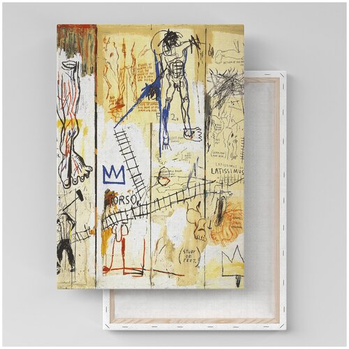 Картина на холсте с подрамником / Basquiat J.M. / Баския Жан-Мишель - Великие хиты Леонардо да Винчи