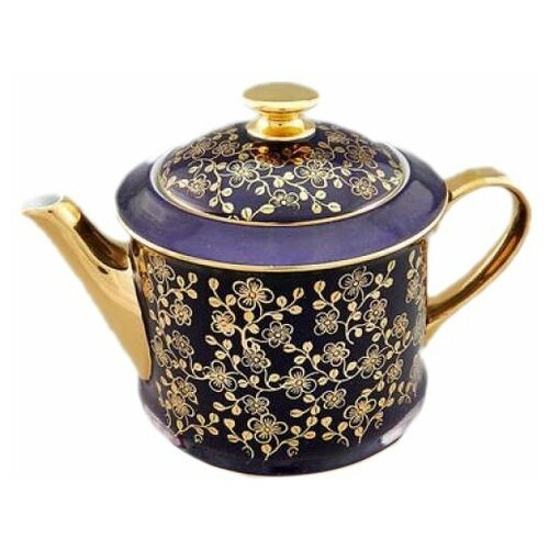 Заварочный чайник 400 мл Leander "Виндзор /Золотые цветы /фиолет" 1 / 158687