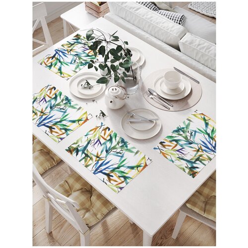 Комплект салфеток JoyArty "Краски листьев" для сервировки стола (32х46 см, 4 шт.)