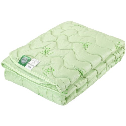 Одеяло Соня Текстильная Фабрика Бамбук комфорт + всесезонное, 172 х 205 см, зеленый
