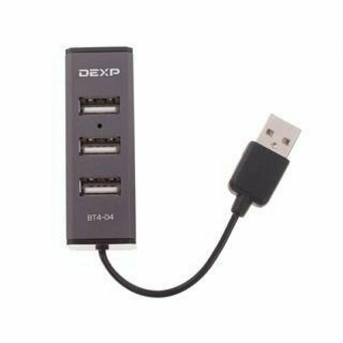 USB-разветвитель DEXP BT4-04 (черный)