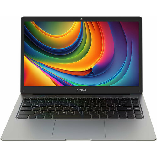 Ноутбук Digma EVE C4800, 14", IPS, Intel Celeron N4020, DDR4 8ГБ, SSD 256ГБ, Intel UHD Graphics 600, темно-серый (dn14cn-8cxw01)