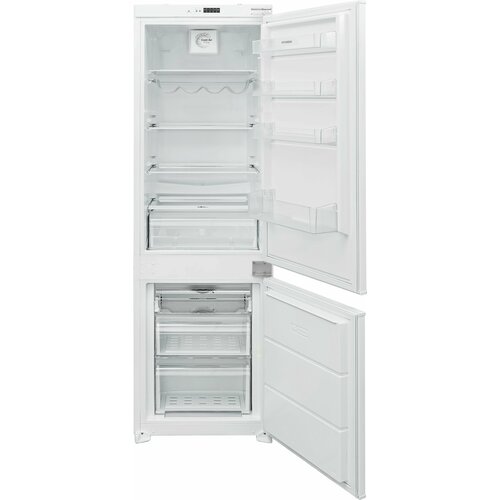 Встраиваемый холодильник Hyundai HBR 1785 Full No Frost, двухкамерный, белый