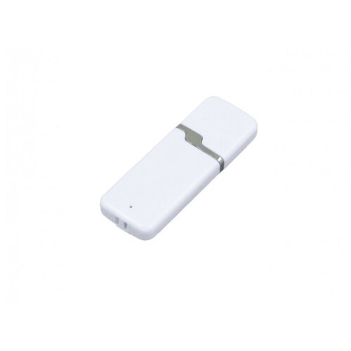 Промо флешка пластиковая с оригинальным колпачком (32 Гб / GB USB 2.0 Белый/White 004 Оригинальная флешка с гарантией качества)