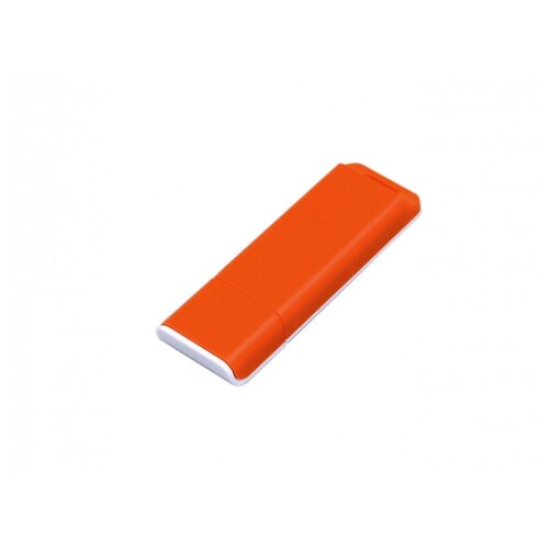 Оригинальная двухцветная флешка для нанесения логотипа (32 Гб / GB USB 3.0 Оранжевый/Orange Style для УФ печати фирменного логотипа компании)