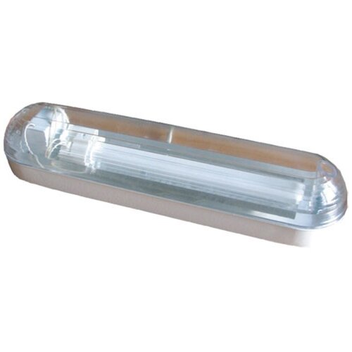 Люминесцентный светильник ЛБО 01-23-003 белого цвета для разных общественных помещений, для ламп мощностью 23Вт, легко крепится к поверхности