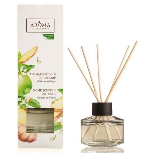 Диффузор ароматический AROMA Лайм и имбирь, 50 мл. АH10316