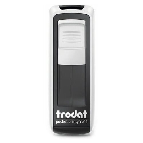 Оснастка карманная Trodat Pocket Printy 9511 для печати, штампа, факсимиле. Поле: 38х14 мм. Корпус: белый.