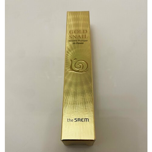 The Saem Gold Snail Wrinkle Plumper 2X Power Средство для заполнения морщин с муцином, EGF и золотом