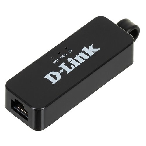 Сетевой адаптер D-Link DUB-E100/E1A, черный