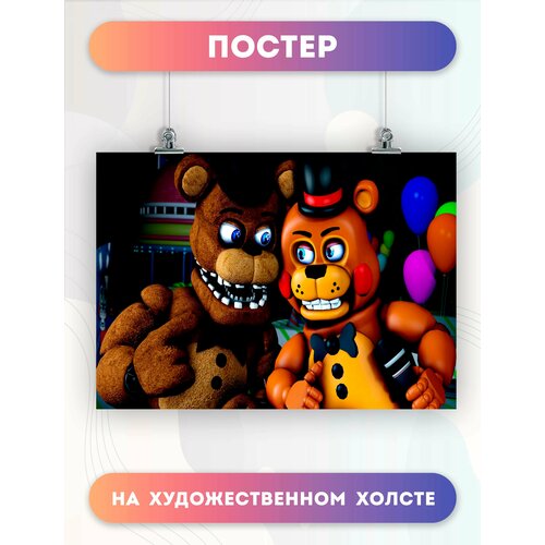 Постер на холсте Фнаф Five Nights at Freddy's игра пять ночей с Фредди 10 40х60 см