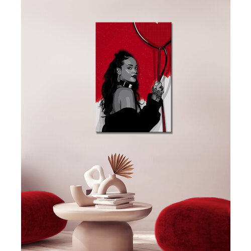 Картина/Картина на холсте для интерьера/Картина на стену/Картина для кухни/ -Rihanna воздушный шарик 50х70