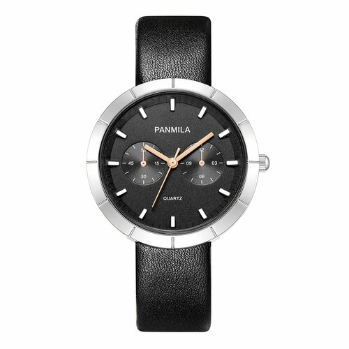 Наручные часы Panmila Fashion P0371M-DZ1WHH, черный, серебряный