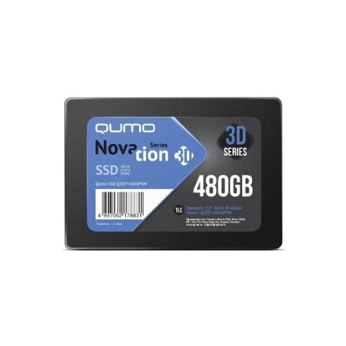 SSD-накопитель Qumo Novation Q3DT-480GPGN, 480GB SATA III