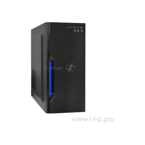 Корпус Miditower ExeGate Xp-333u Black, Atx, (xp500, Black,120mm), 1*USB+2*USB3.0, Audio Ex283079rus