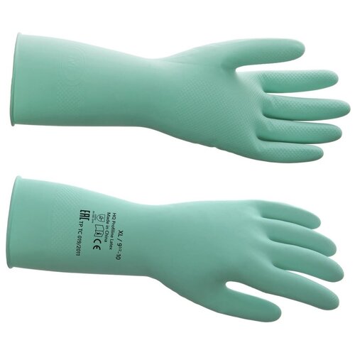 Перчатки резиновые многоразовые зеленые, р-р L HQ Profiline (1 пара)