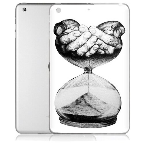 Чехол задняя-панель-накладка-бампер MyPads часы жизни черно белый для Apple iPad 7 10.2 (2019)/Apple iPad 8 10.2 (2020)/Apple iPad 9 10.2 (2021)-A2197/A2200/A2198/A2270/A2428/A2429/A2430 противоударный