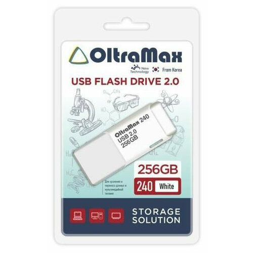 USB флэш-накопитель (OLTRAMAX 256GB 240 White 2.0 [OM-256GB-240-White])