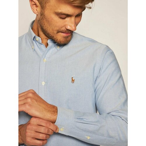 Рубашка Polo Ralph Lauren, размер XXL [INT], голубой