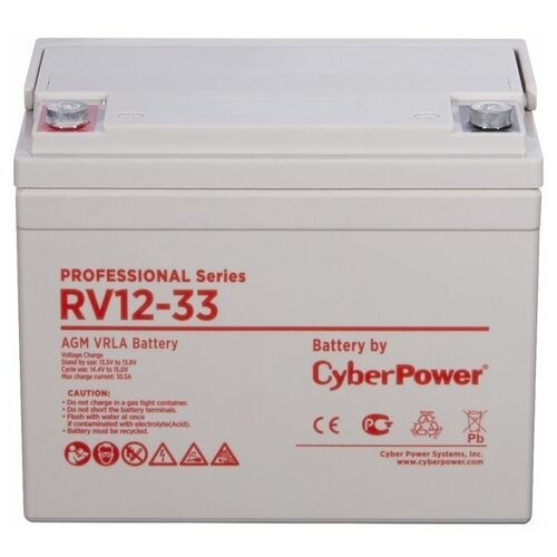 Аккумуляторная батарея CyberPower Professional RV 12-33 12В 33 А·ч