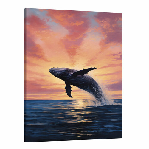 Интерьерная картина 50х70 "Китовые грезы"