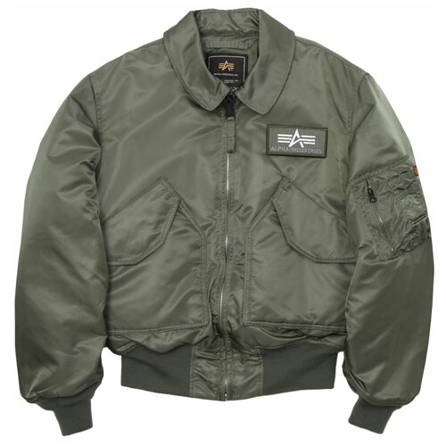 Бомбер ALPHA INDUSTRIES, размер 3XL, зеленый