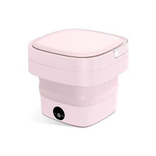 Портативная мини стиральная машина, Розовая, для мелкой одежды до 1.5 кг