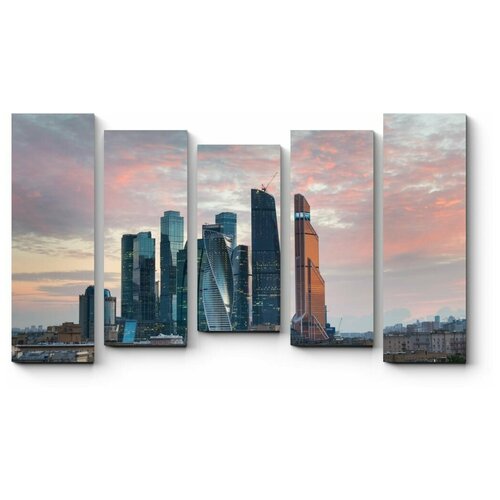 Модульная картина Манящая перспективами Москва160x96