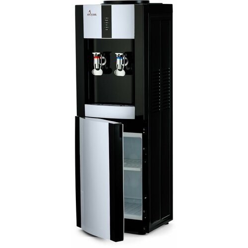 Кулер для воды с холодильником APEXCOOL 16LBE черный с серебром