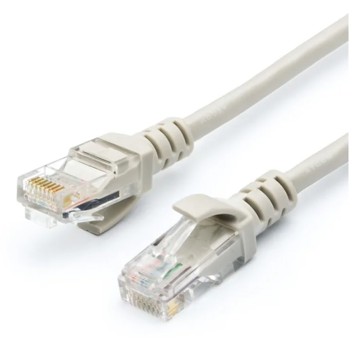 Патч-корд Atcom UTP, 20 m, литой, RJ45, Cat.5e, серый