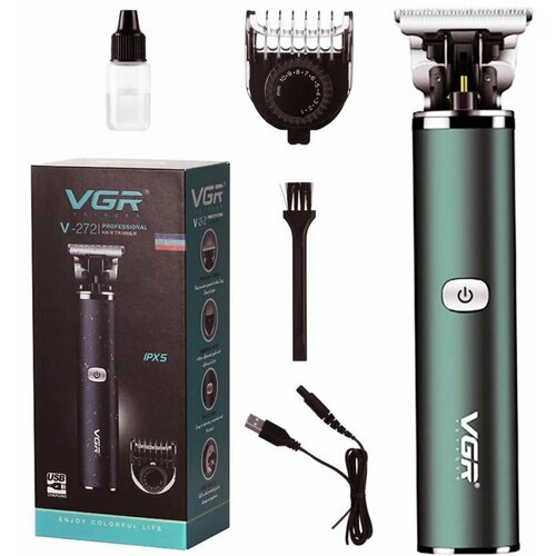 Машинка для стрижки волос / Тример для бороды и усов / VGR V-272