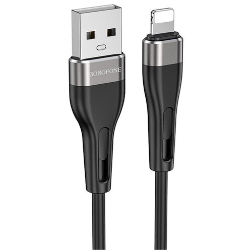 Дата-кабель Borofone BX46 USB-Lightning (3 А), 1 м, черный