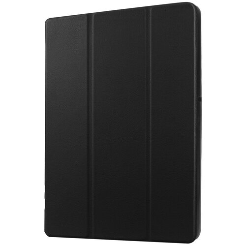 Чехол-обложка MyPads для Huawei MediaPad M2 10.0 M2-A01W/L 10.1" тонкий умный кожаный на пластиковой основе с трансформацией в подставку черный
