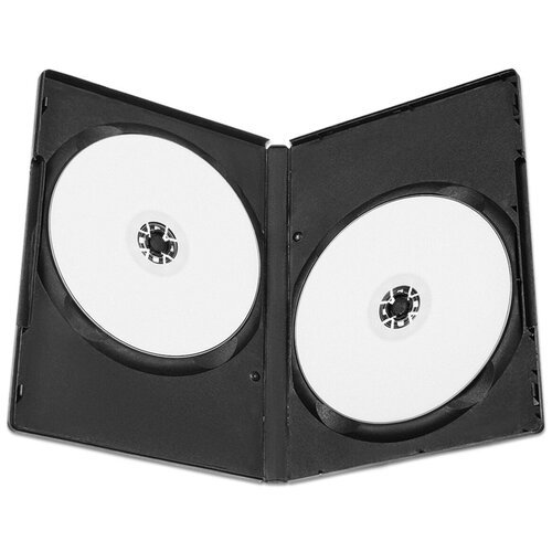 Коробка DVD Box для 2 дисков, 14мм черная, упаковка 10 шт.
