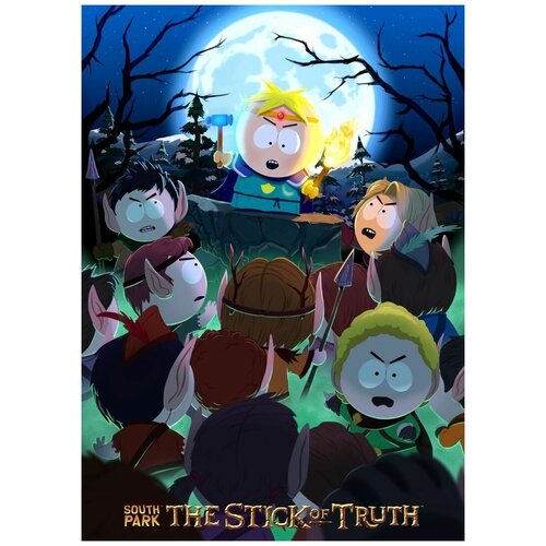 Плакат, постер на бумаге South Park-The Stick of Truth/Южный Парк-Ветка Правды/. Размер 60 на 84 см